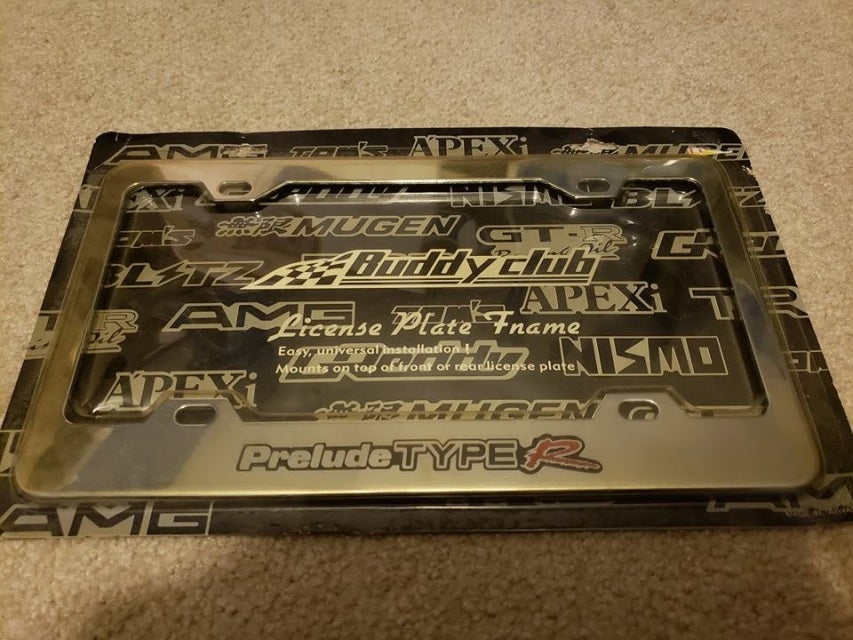 Honda Prelude Type-R Stainless Licence Plate Frame